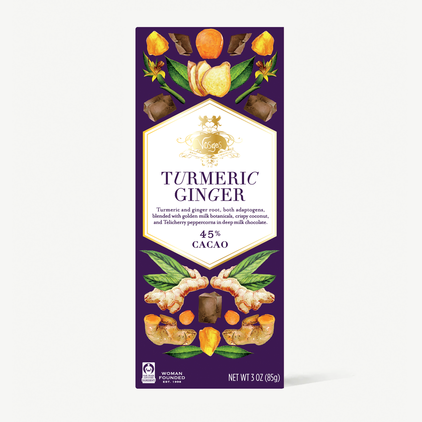 Turmeric Ginger Chocolate Bar | Exotic Chocolate | Vosges Chocolate ...