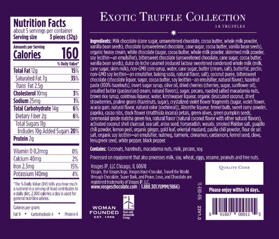 Exotic Truffle Collection, 16P | Exotic Truffles | Vosges Chocolate ...