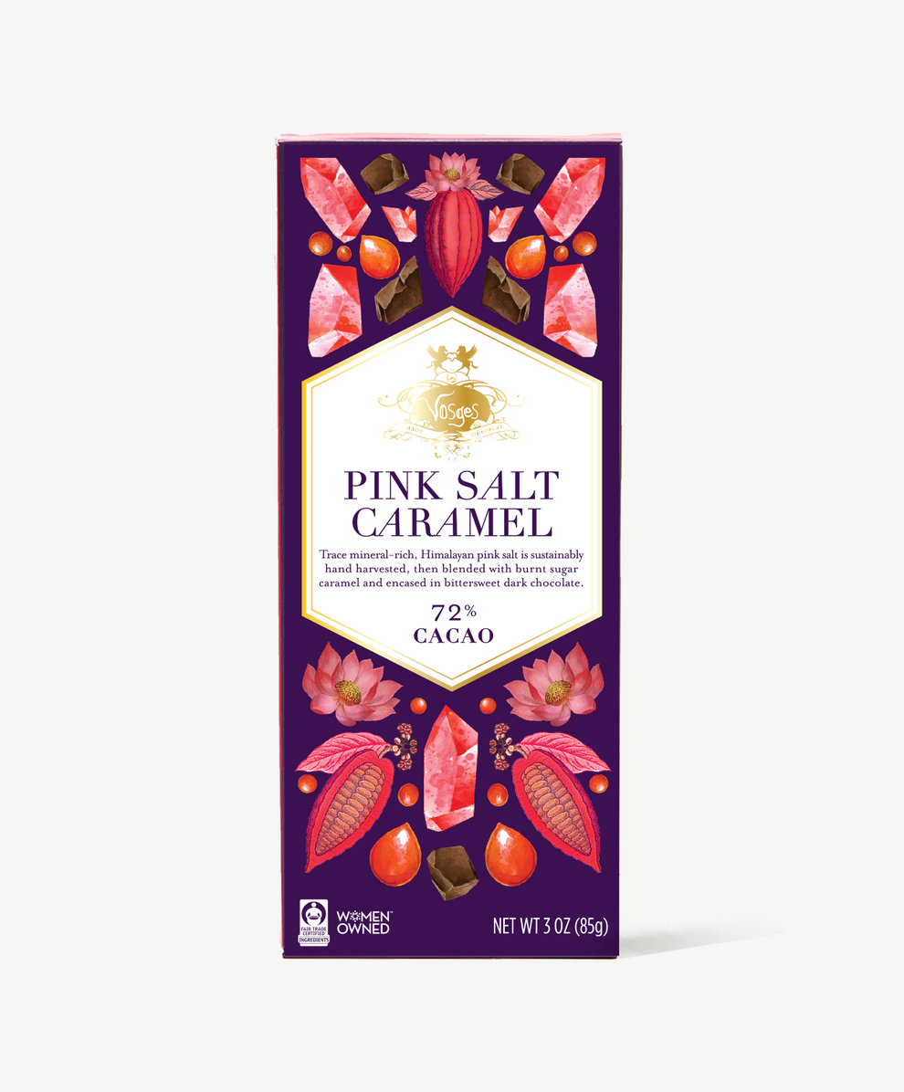 Pink Himalayan Crystal Salt Caramel Chocolate Bar | Vosges Chocolate ...